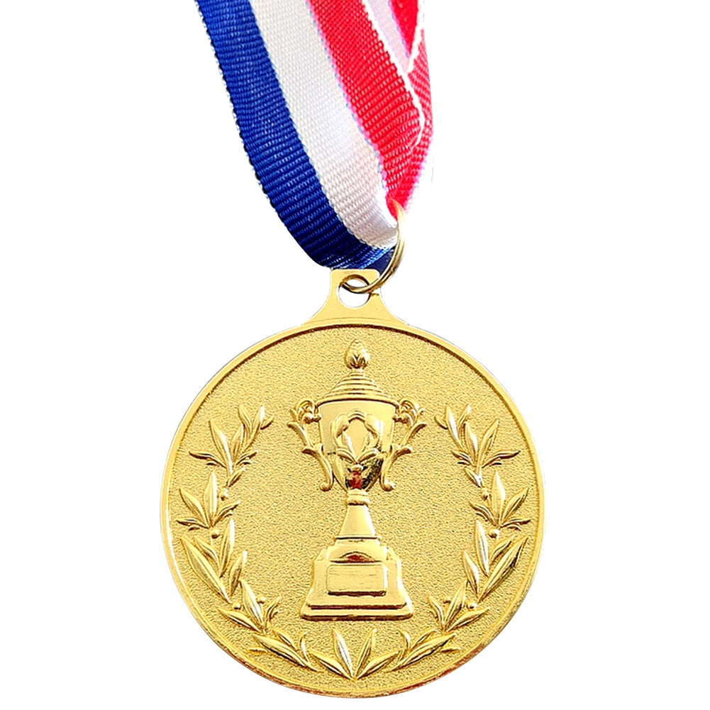 BLEEUS 5.2cm Gold Medal With Neck Ribbon Award Medals For Competitions ...