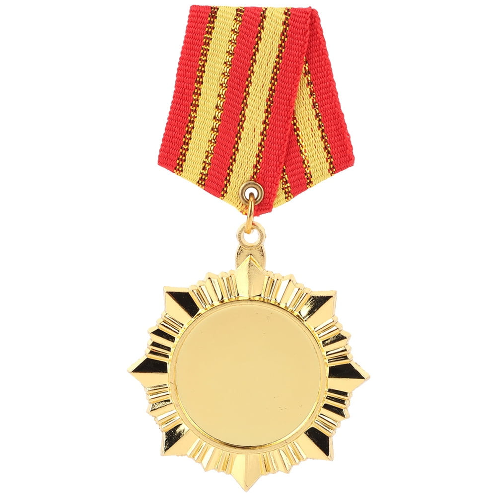 BLEEUS 5cm Gold Medal With Neck Ribbon Award Medals For Ball Sports ...