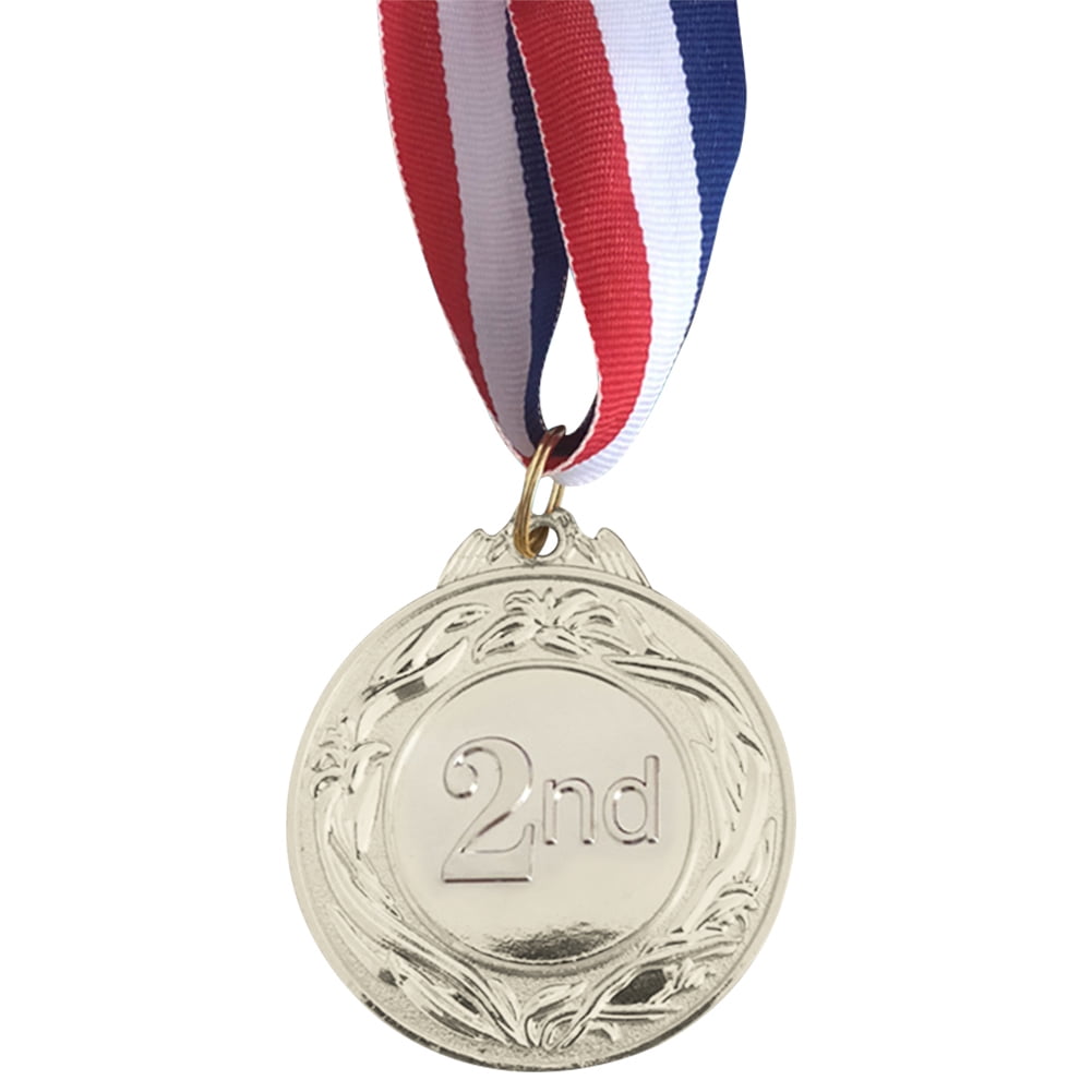 BLEEUS 5cm Silver Medal Award Medals Students Medals For Ball Games ...