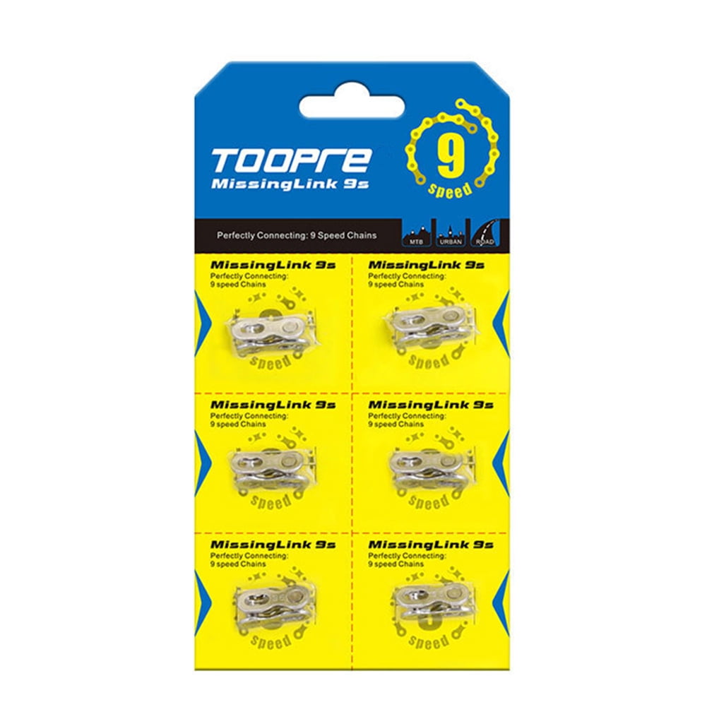 BLEEUS 6 Pairs Chain Link Connector Mtb Road Bike Quick Master Links ...