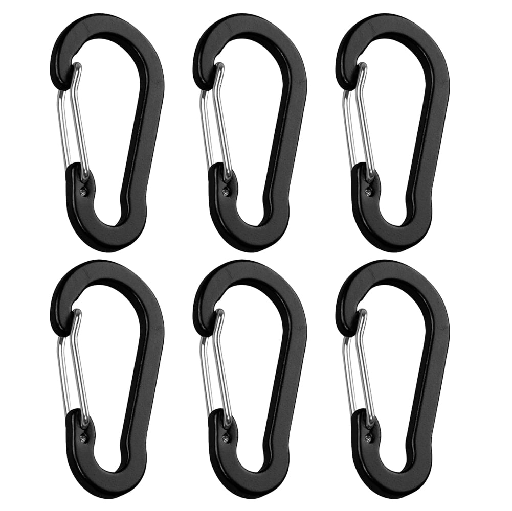 BLEEUS 6x Aluminium Buckle Keychain Climbing Carabiner Outdoor Hiking ...