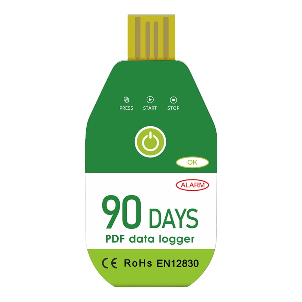 BLEEUS 90 Days Mini Usb Temperature Data Logger Disposable Temperature ...