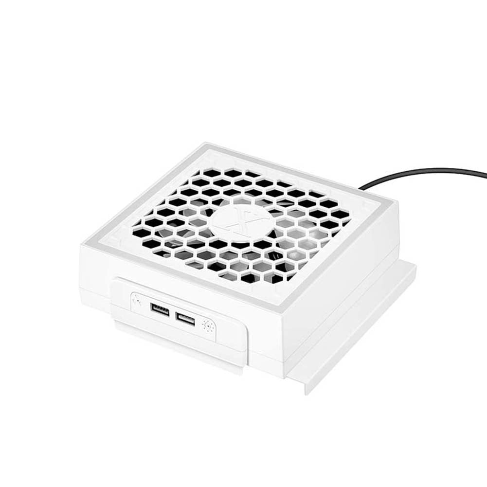 BLEEUS Game Console Cooling Fan Led Strip Lights 3 Gears Side Cooler ...