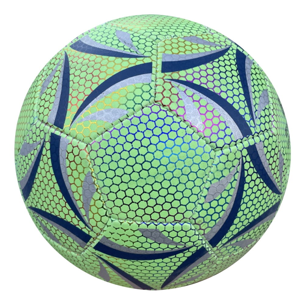 BLEEUS Luminous Football Size 5 Soccer Ball Outdoor Team Toys (Green ...