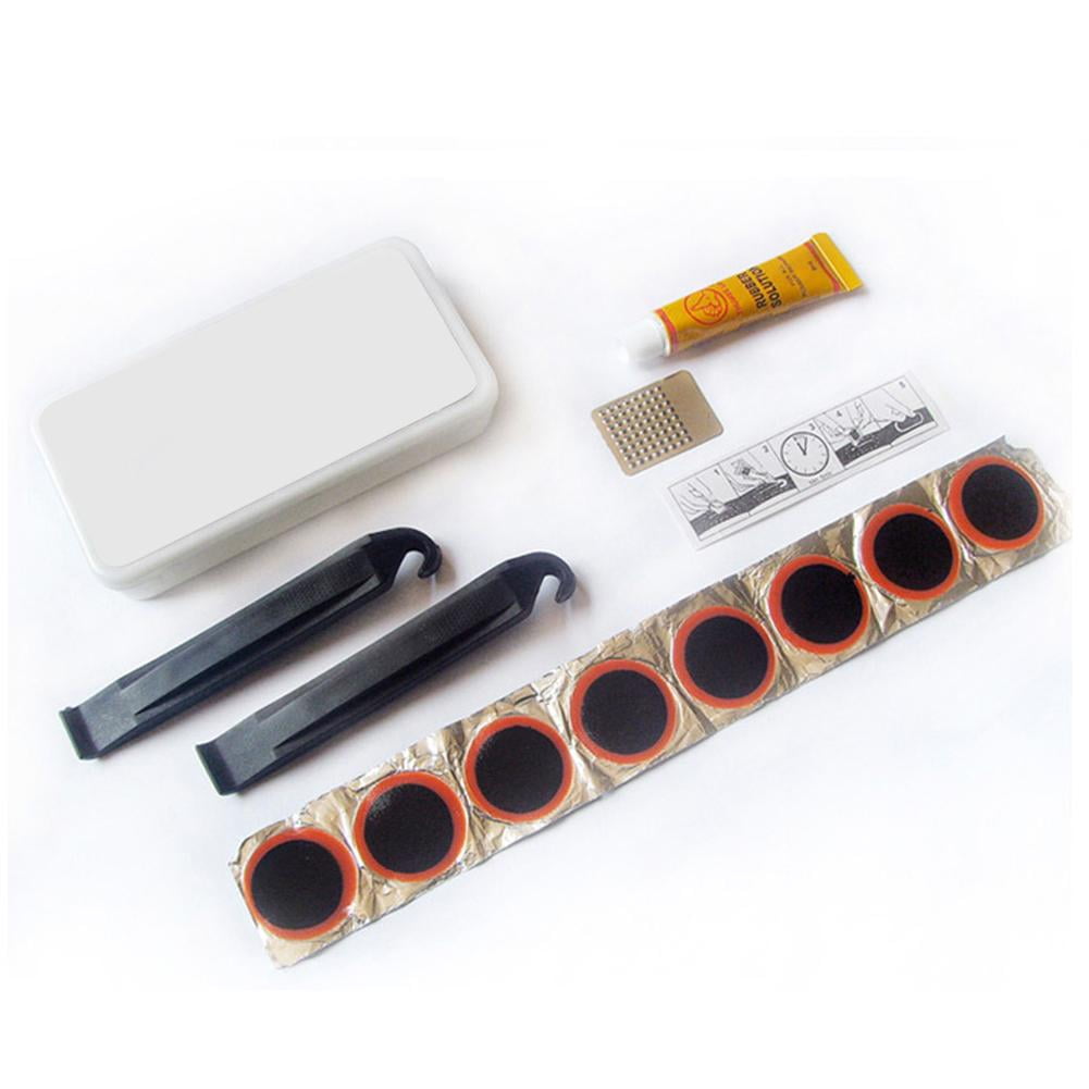 BLEEUS Mountain Bike Repair Tools Rubber Patch Glue Lever Set Tire Fix ...