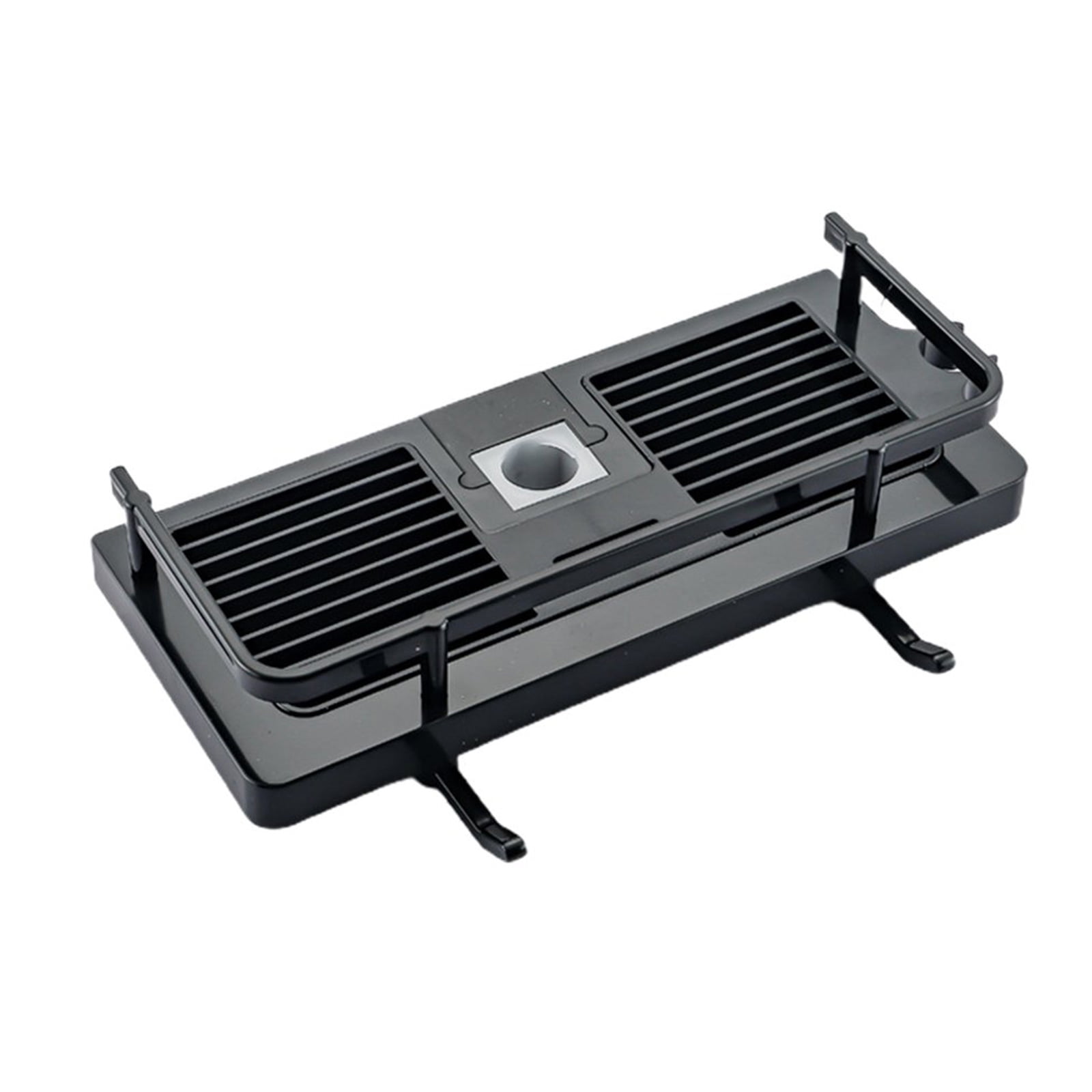 BLEEUS Multipurpose Shower Rod Shelf Single Layer Shampoo Tray Brackets ...