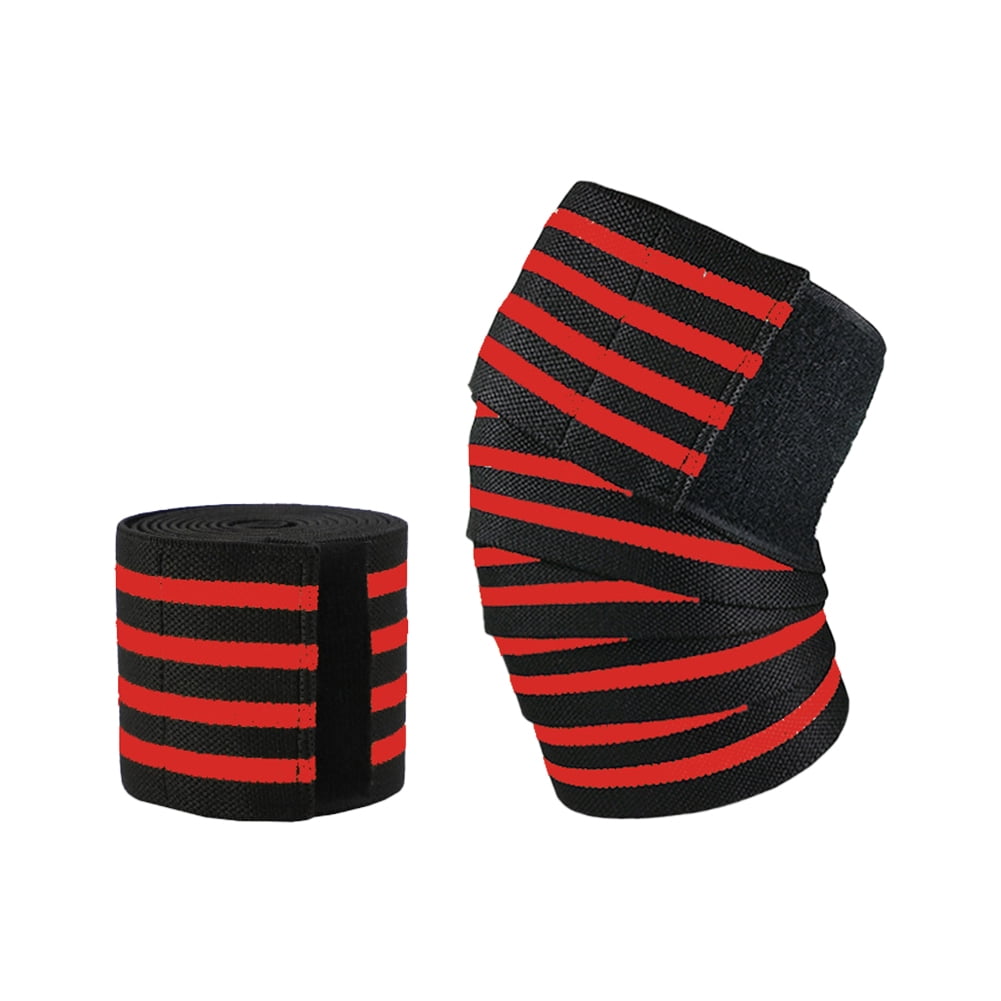 BLEEUS Nylon Compression Knee Bandages Adjustable Leg Wraps Fitness ...