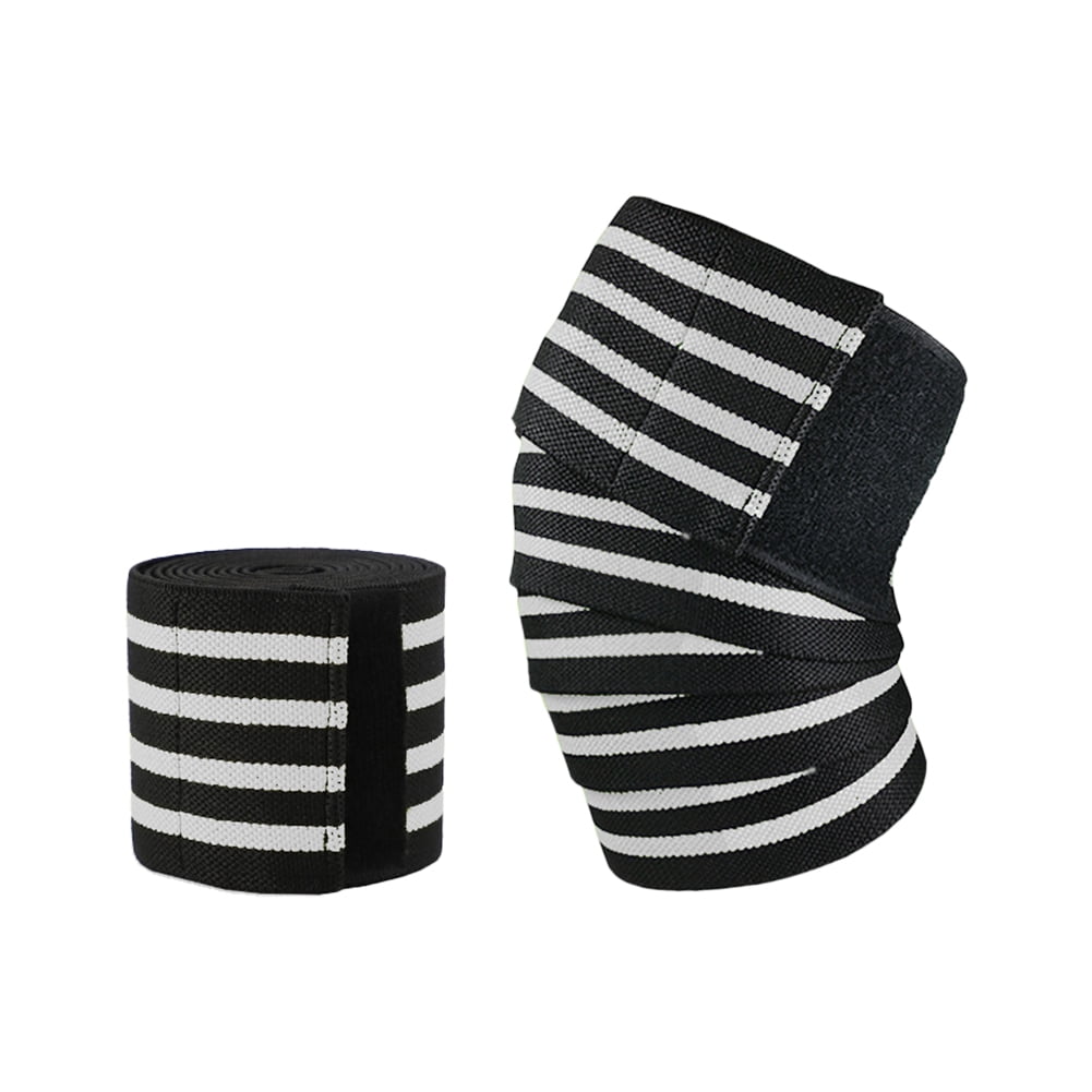 BLEEUS Nylon Compression Knee Bandages Adjustable Leg Wraps Fitness ...