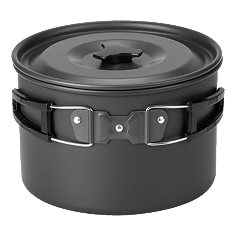 BLEEUS Portable Camping Pot With Lid And Folding Handle Camping ...