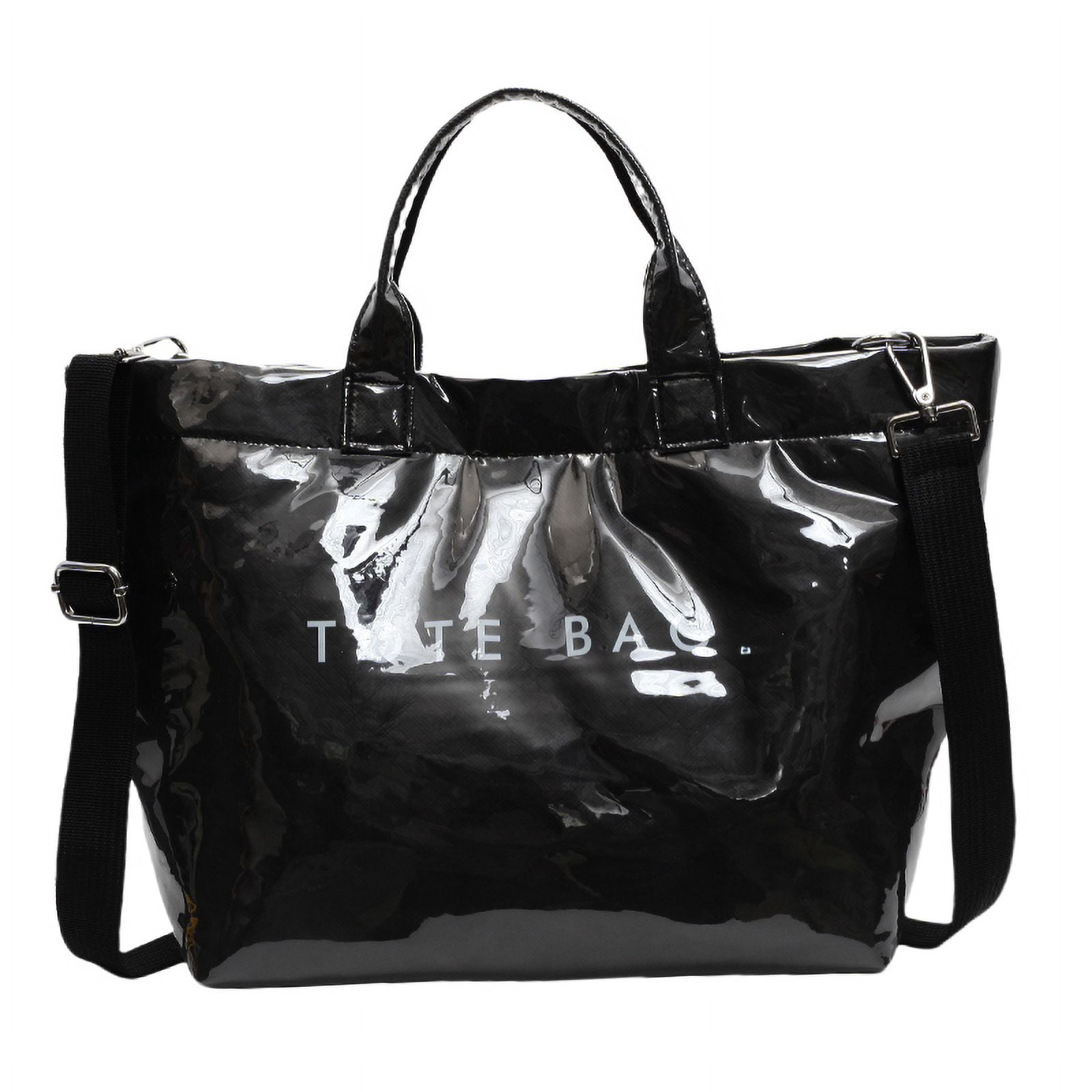 BLEEUS Pvc Tote Bag Large Capacity Crossbody Bag Top Handle Bag For ...