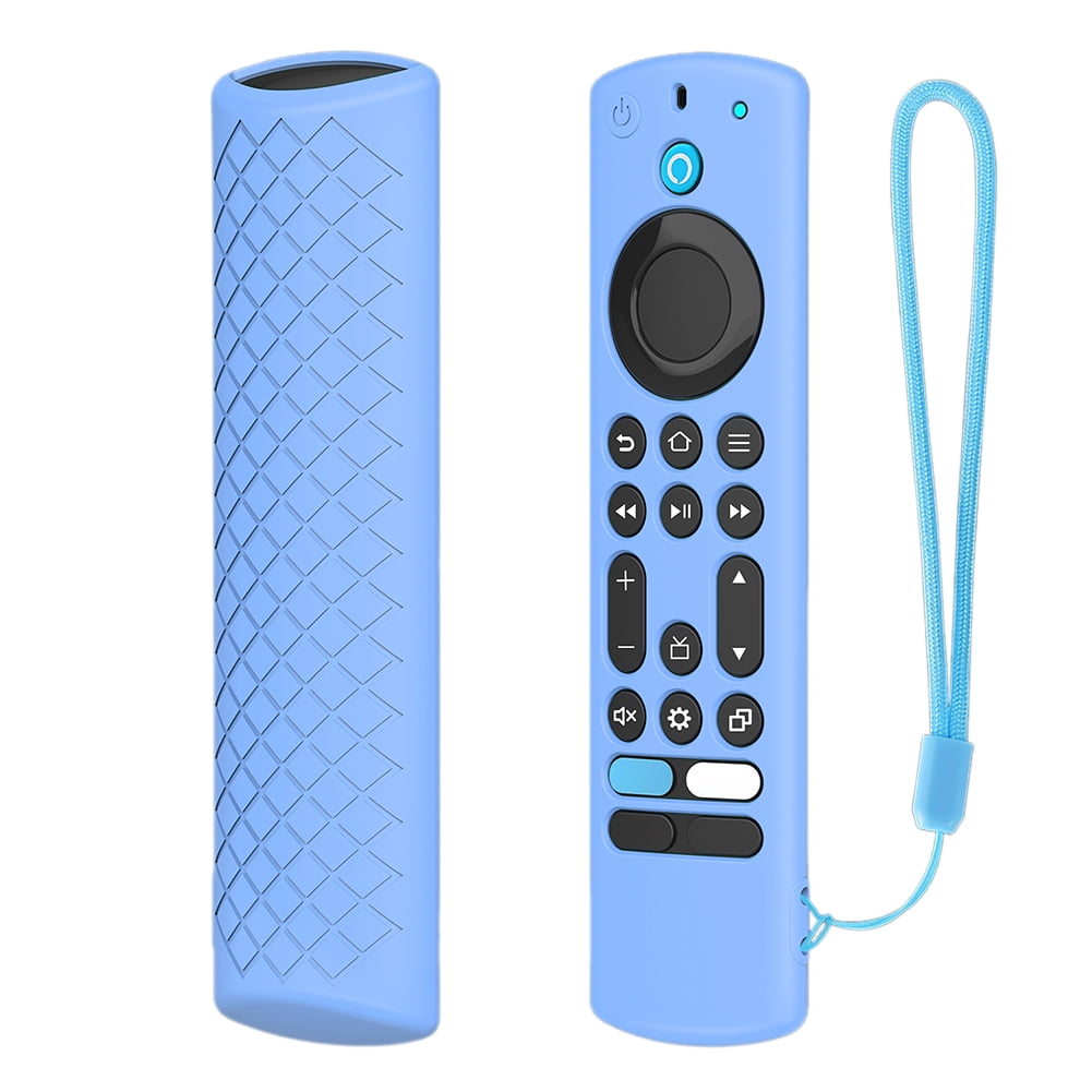 BLEEUS Silicone Voice Remote Cover With Lanyard For Fire Tv Alexa Voice ...