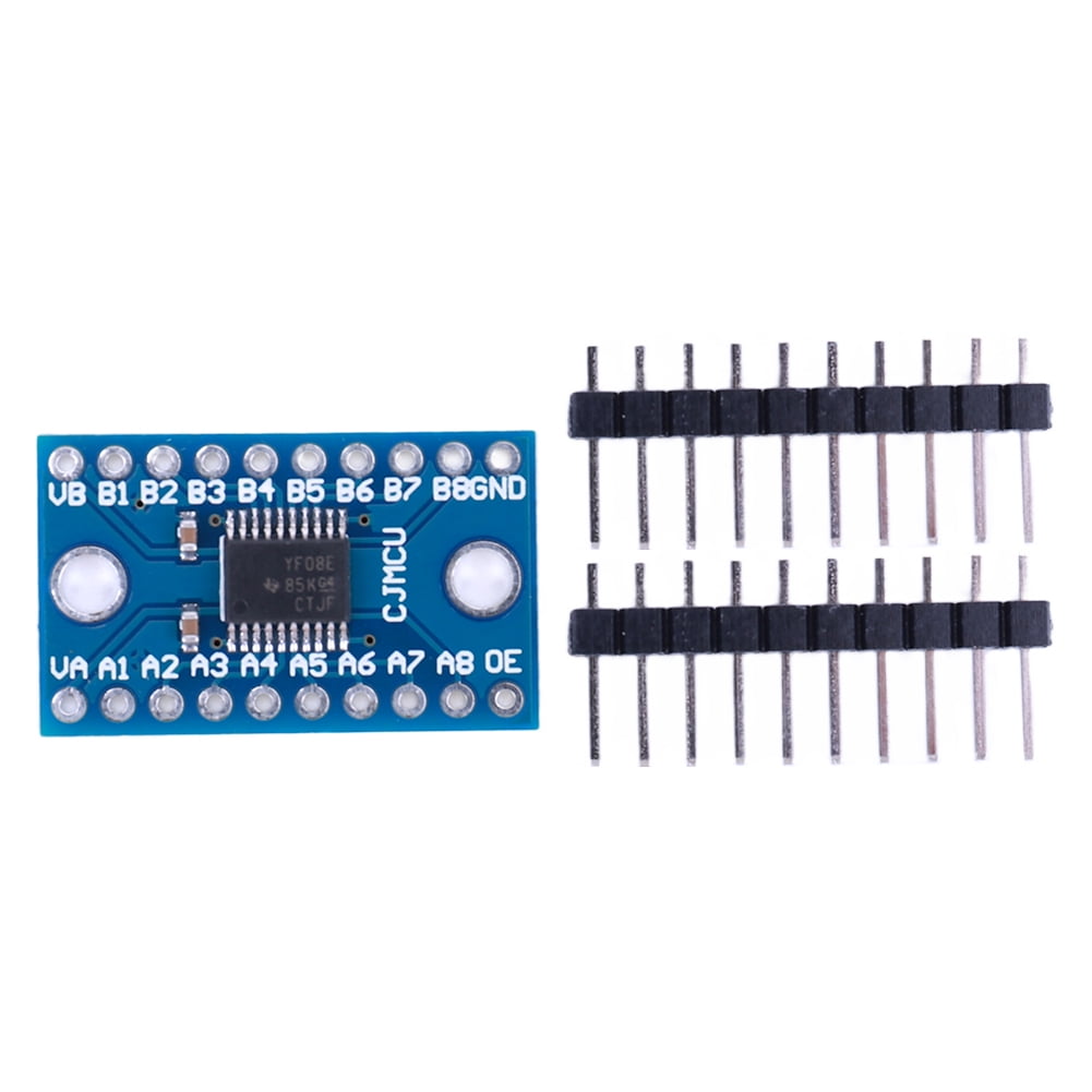 BLEEUS Txs0108e 8 Channel Logic Level Shifter Bi-directional Module 3.3V 5V for Electronic ...
