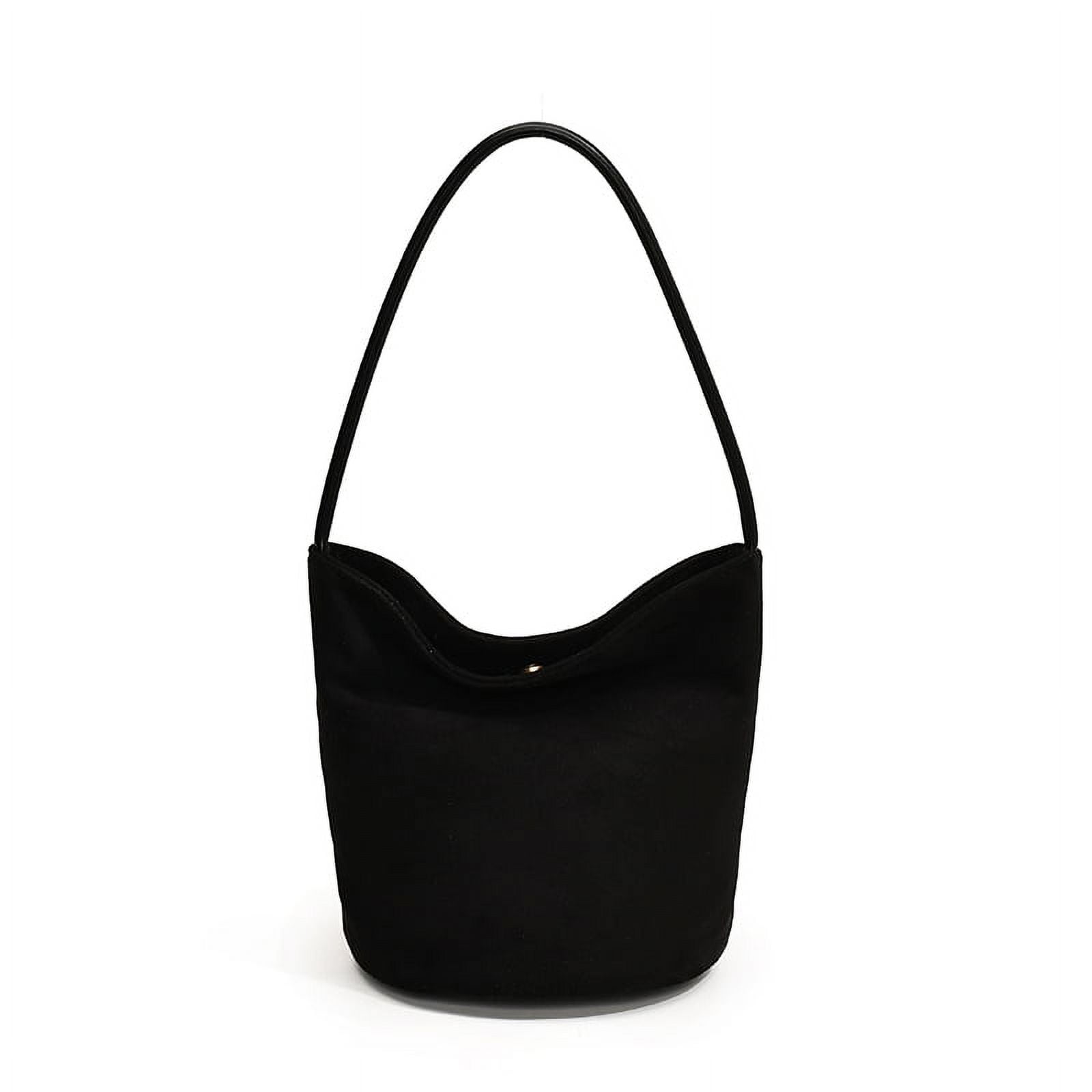BLEEUS Women Bag Women Suede Tote Bag Zipper Closure Crescent Bag Large ...