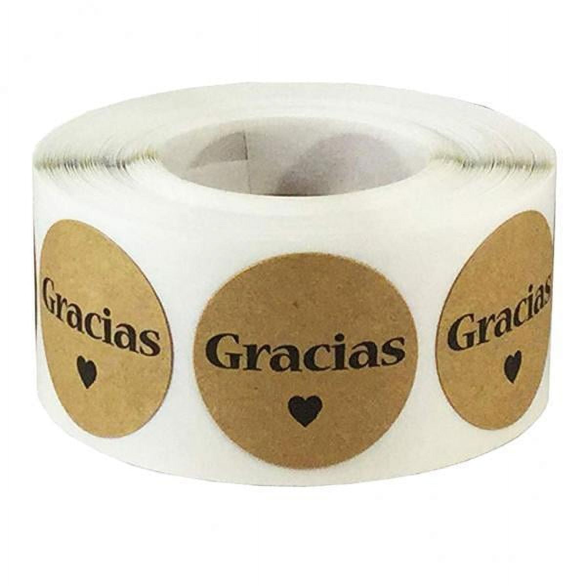 BLESIYA 2-4pack 500 Pcs Spanish Gracias Thank You Labels Stickers For ...