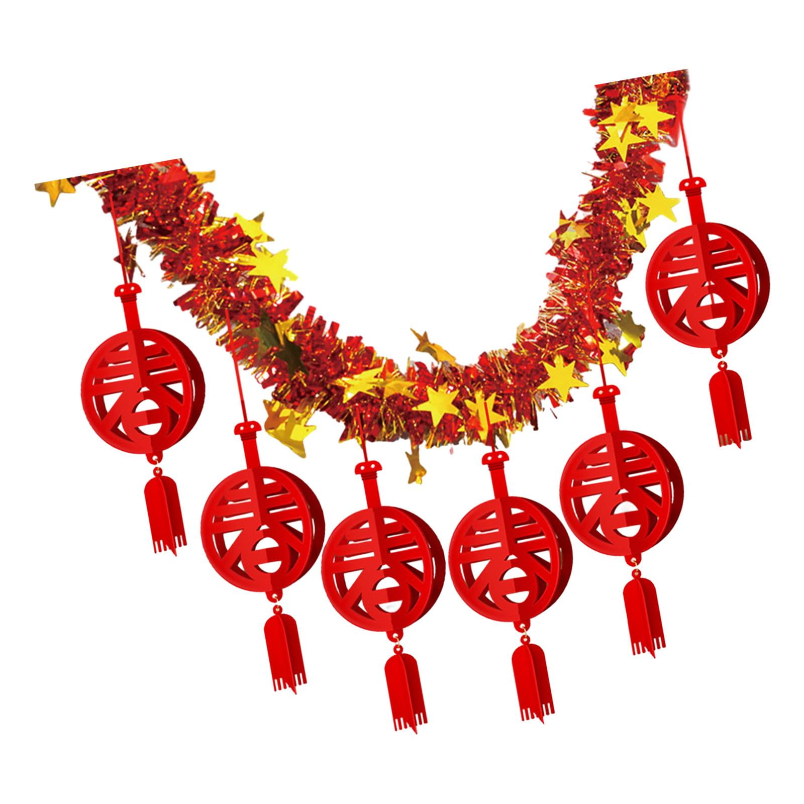 BLESIYA 2024 Chinese New Year Banner Garland Decoration Door for Living ...