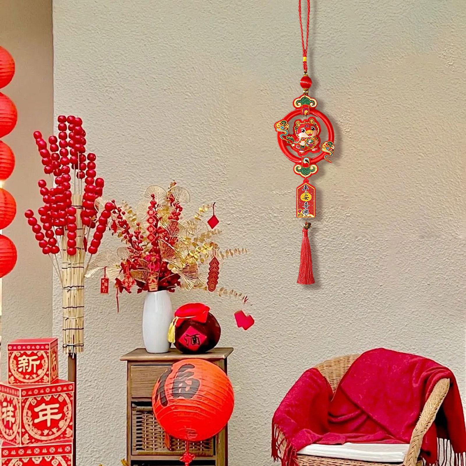 BLESIYA 2024 New Year Decoration Red for Door Party Supplies ...
