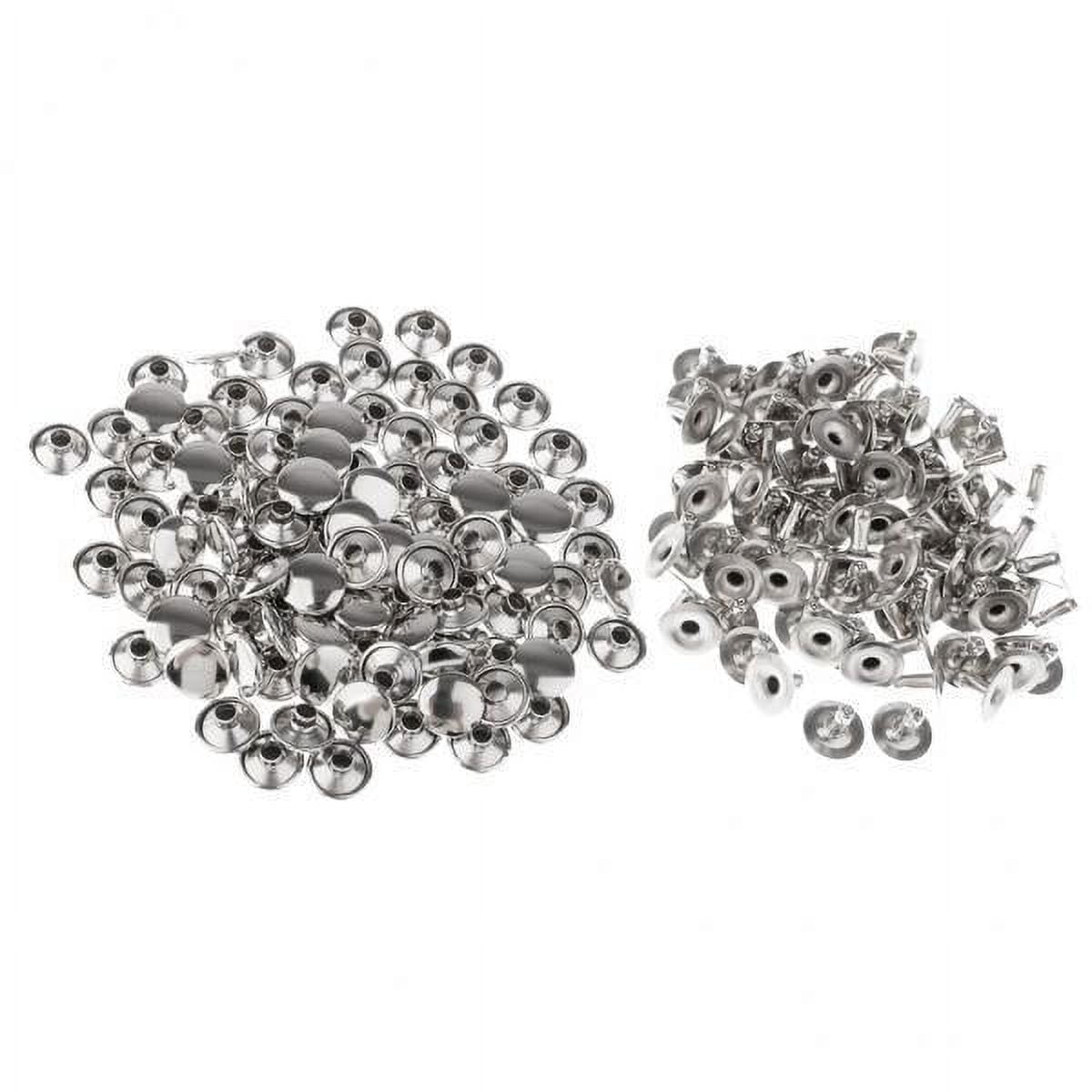 BLESIYA 5-6pack 100 Pieces Single Cap Rivets DIY Leather Repair 9x5mm ...