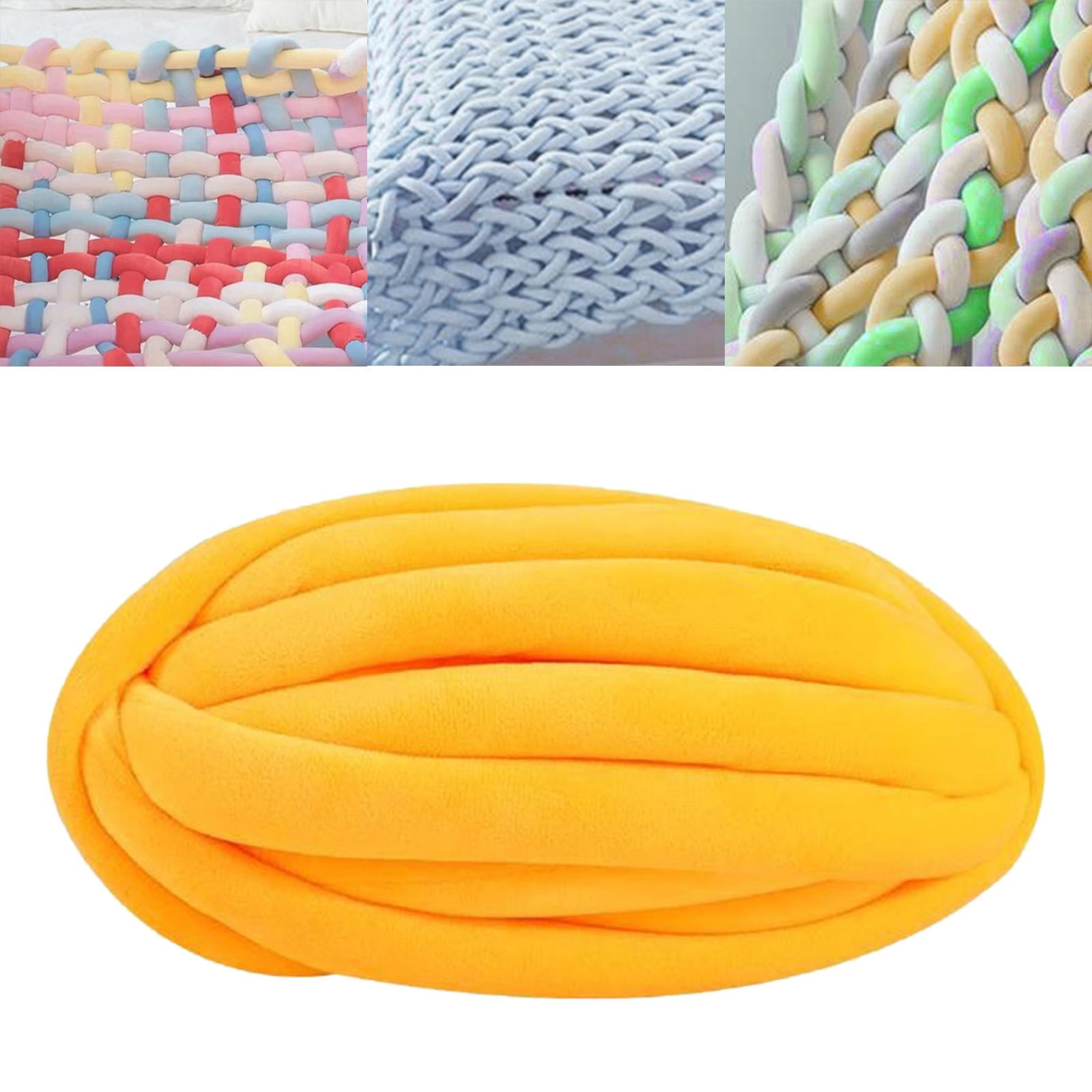 BLESIYA Chunky Yarn Crocheting Comfortable Jumbo Tubular Yarn for Throw ...