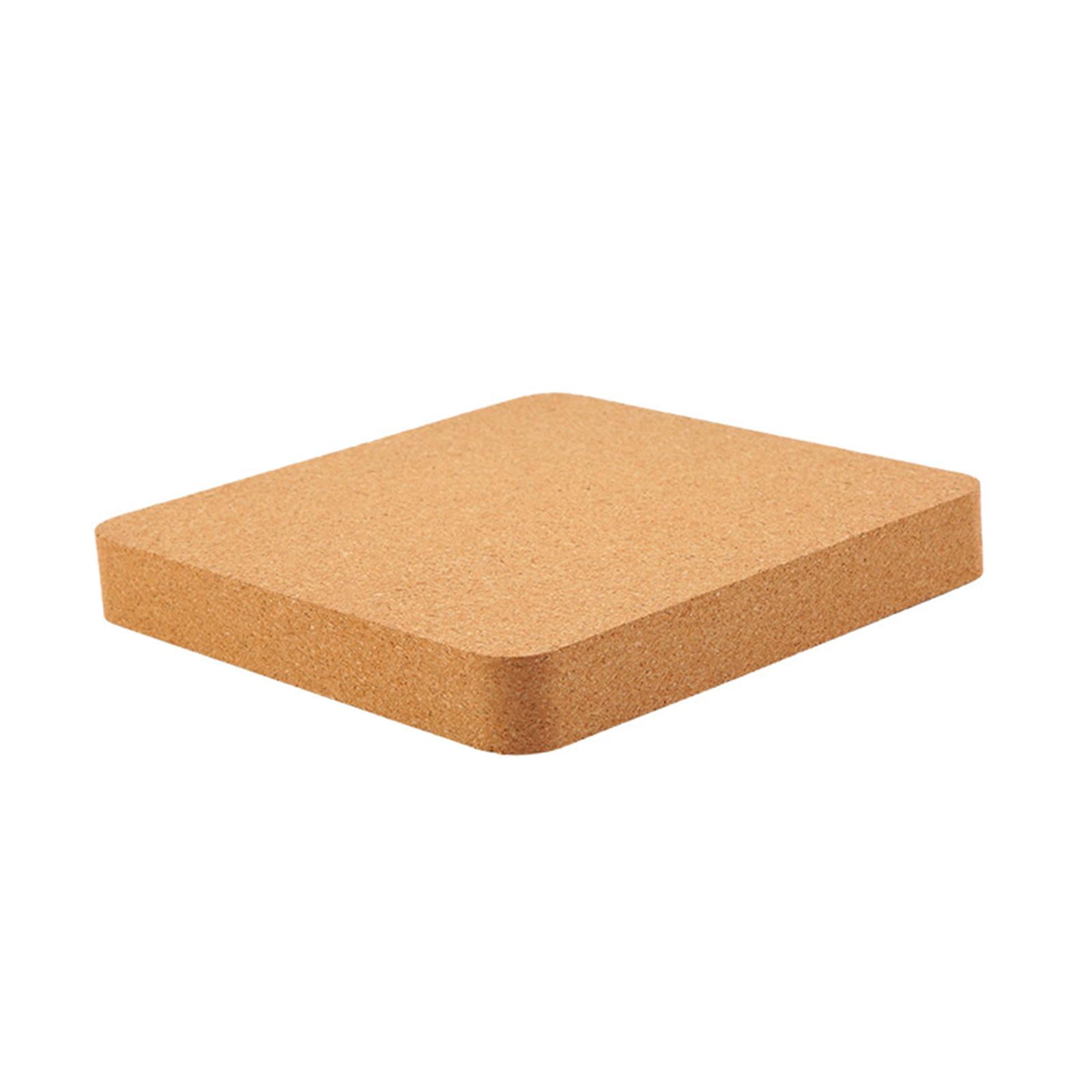 BLESIYA Cork Block Cork Punching Board Wooden Lightweight Leathercraft ...
