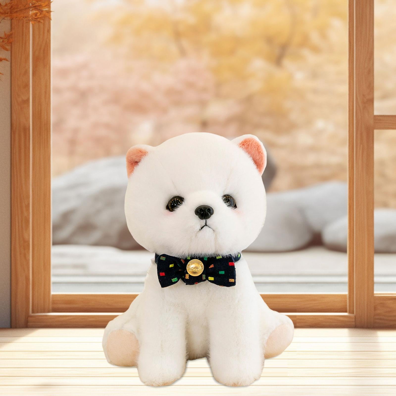 BLESIYA Dog Stuffed Animals Toy Playful Ease White Dog Plush Toy for ...