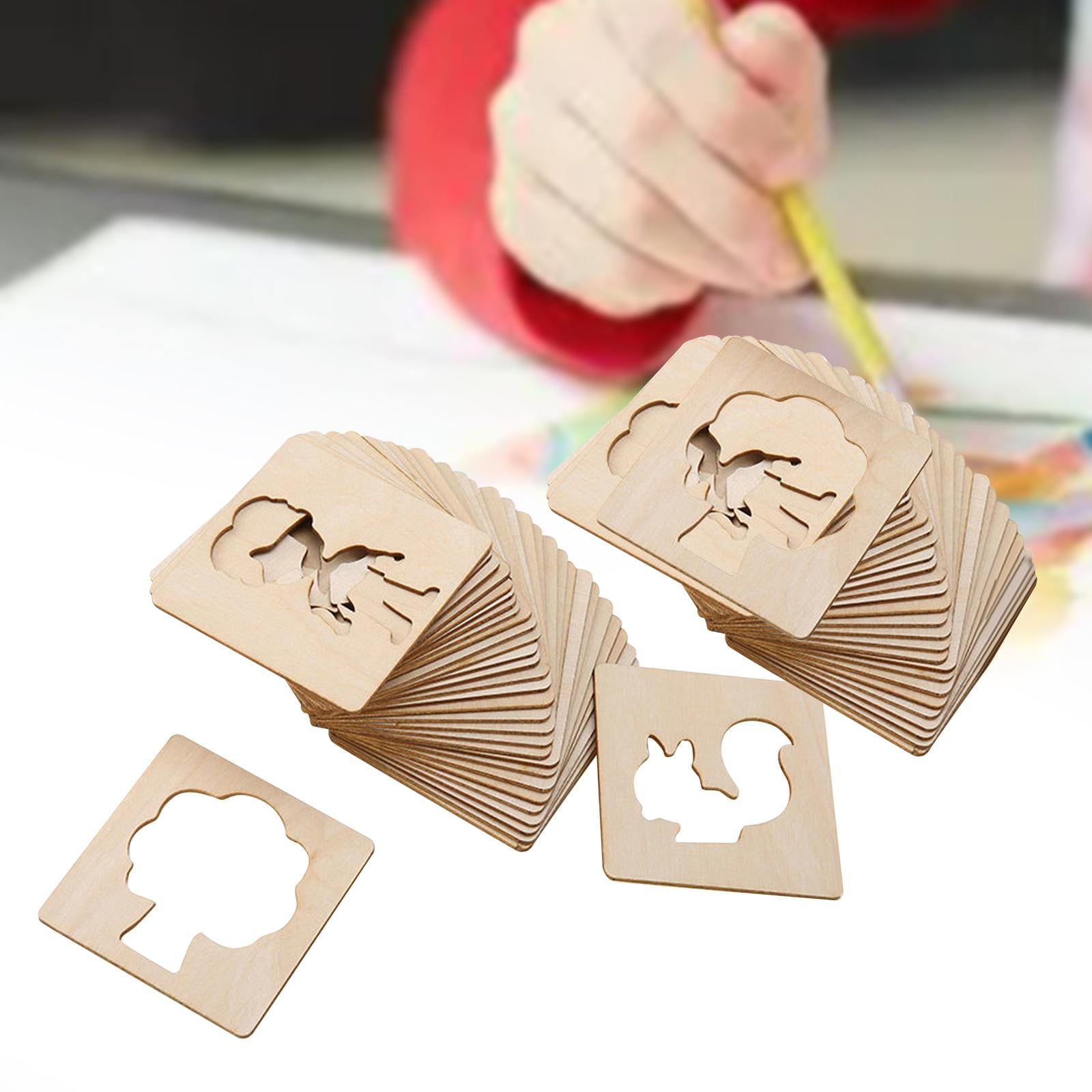 BLESIYA Drawing Stencils for Kids Chalk Stencils for Toddlers Creating ...