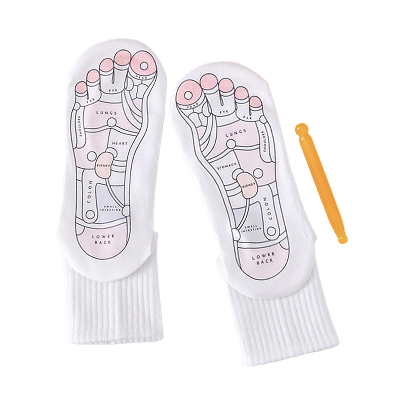 BLESIYA Foot Massage Socks Breathable Reflexology Socks for Daily Use ...