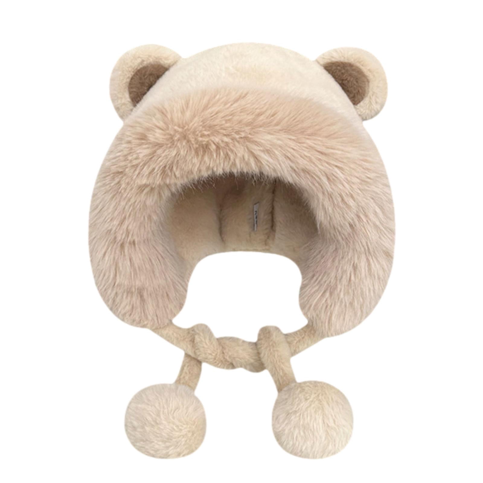 BLESIYA Winter Plush Hat Earflaps Trend Cute Lei Feng Hat for Skating ...