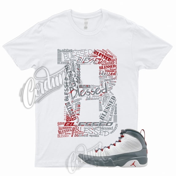 BLESS Shirt for 9 Fire Red Cool Grey Flint 13 Light Smoke Gym Shadow ...