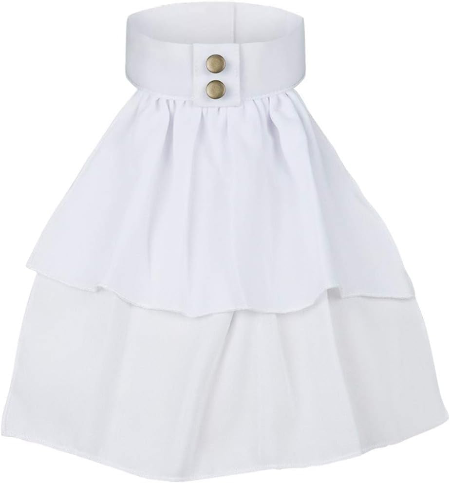 BLESSI Colonial Jabot Neck Collar Detachable Blouse Dickey Collar Half ...