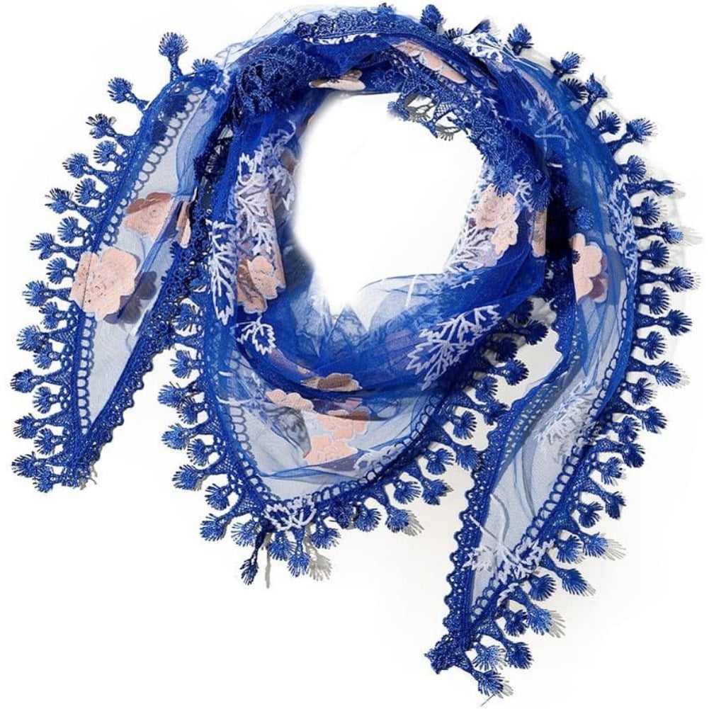 BLESSI Women Catholic Mantilla Head Veil Floral Cathedrals Church ...