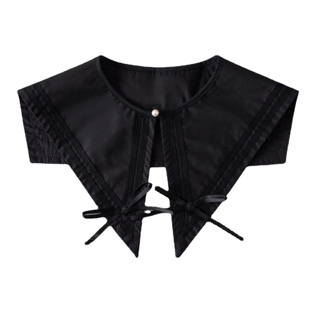 BLESSI Women's Navy Collar with Bow knot Tie Navy Neck Wear - Walmart.com