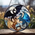 BLESSING DECOR Fourth Wing Dragon Suncatcher, Tairn & Andarna Book ...