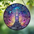 BLESSING DECOR Mystical Obelisk Glass Suncatcher, Sacred Geometry ...