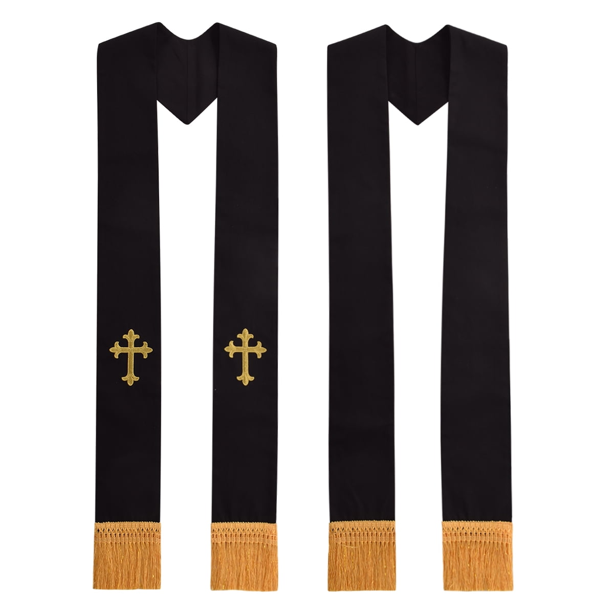 BLESSUME Church Stole Ordained Clergy Stole Holy Cross Embroidery ...