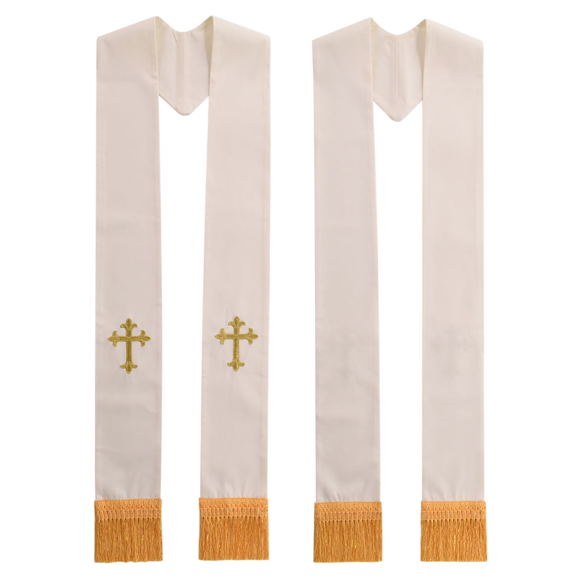 BLESSUME Church Stole Ordained Clergy Stole Holy Cross Embroidery ...