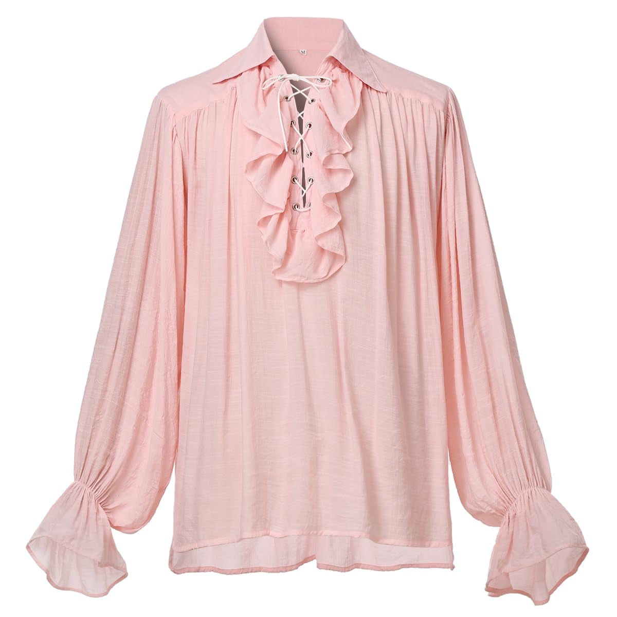 BLESSUME Men Pirate Shirt Renaissance Shirts Victorian Ruffled Medieval ...