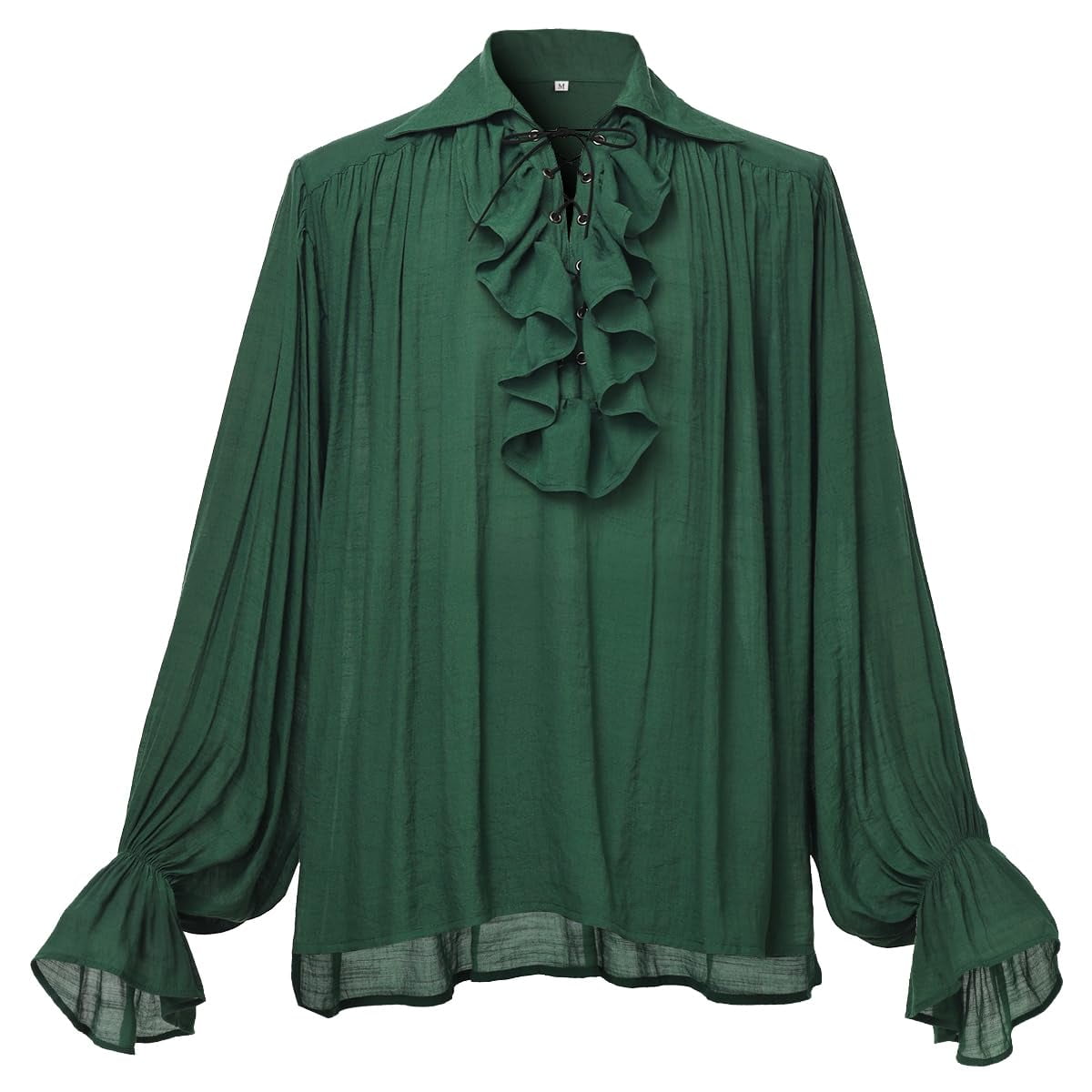 BLESSUME Men Pirate Shirt Renaissance Shirts Victorian Ruffled Medieval ...
