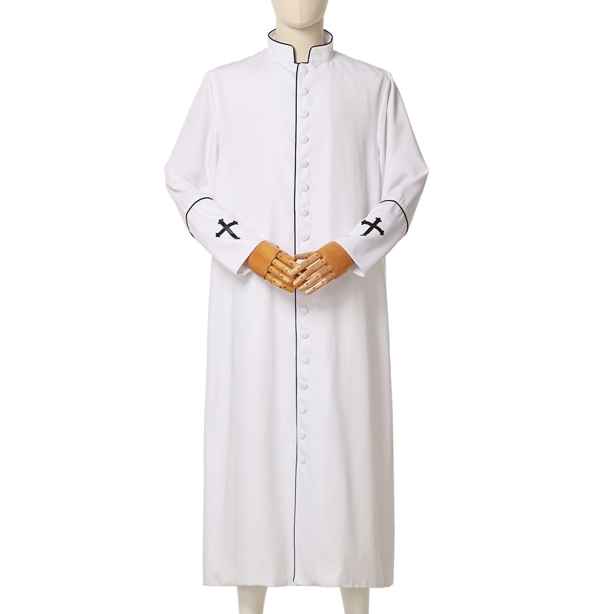 BLESSUME Men's Clergy Cassock Church Minister Robe Vestment for Pastor ...