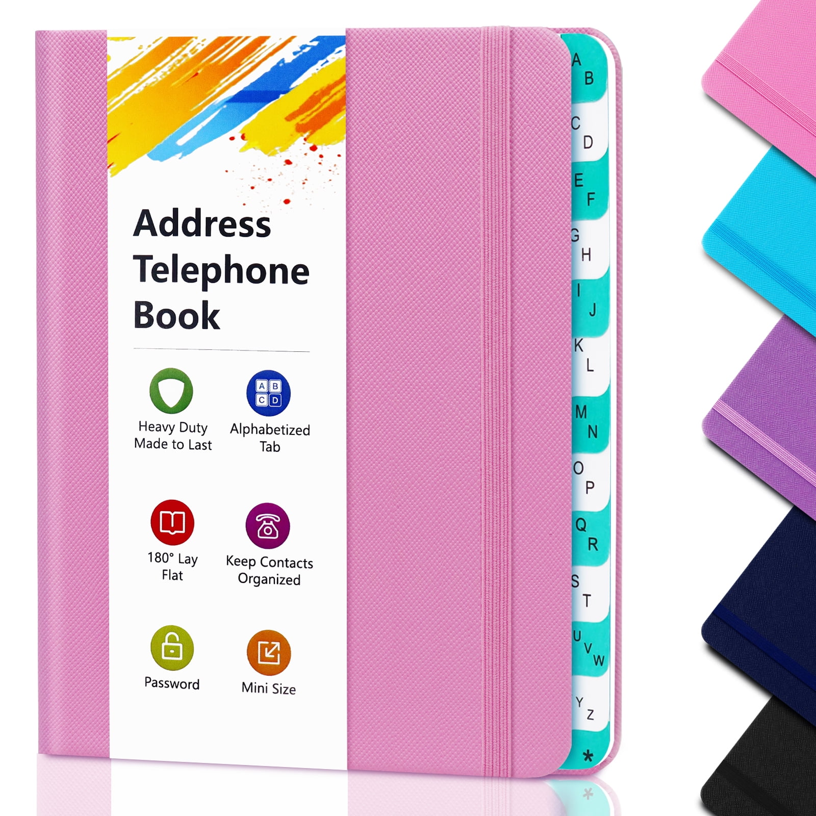 Address Telephone Book, A-Z Index Hardback With Alphabetical Tabs ...