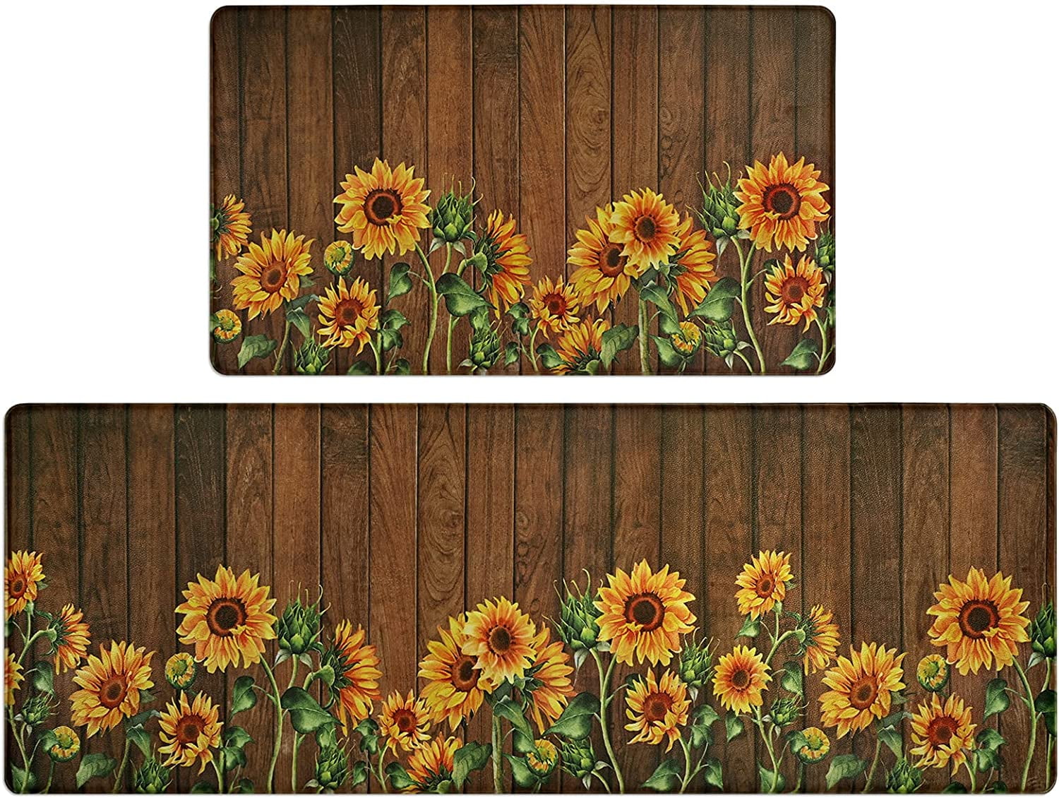 "BLEUM CADE Sunflower Kitchen Decor, Anti Fatigue Waterproof PVC Mats ...