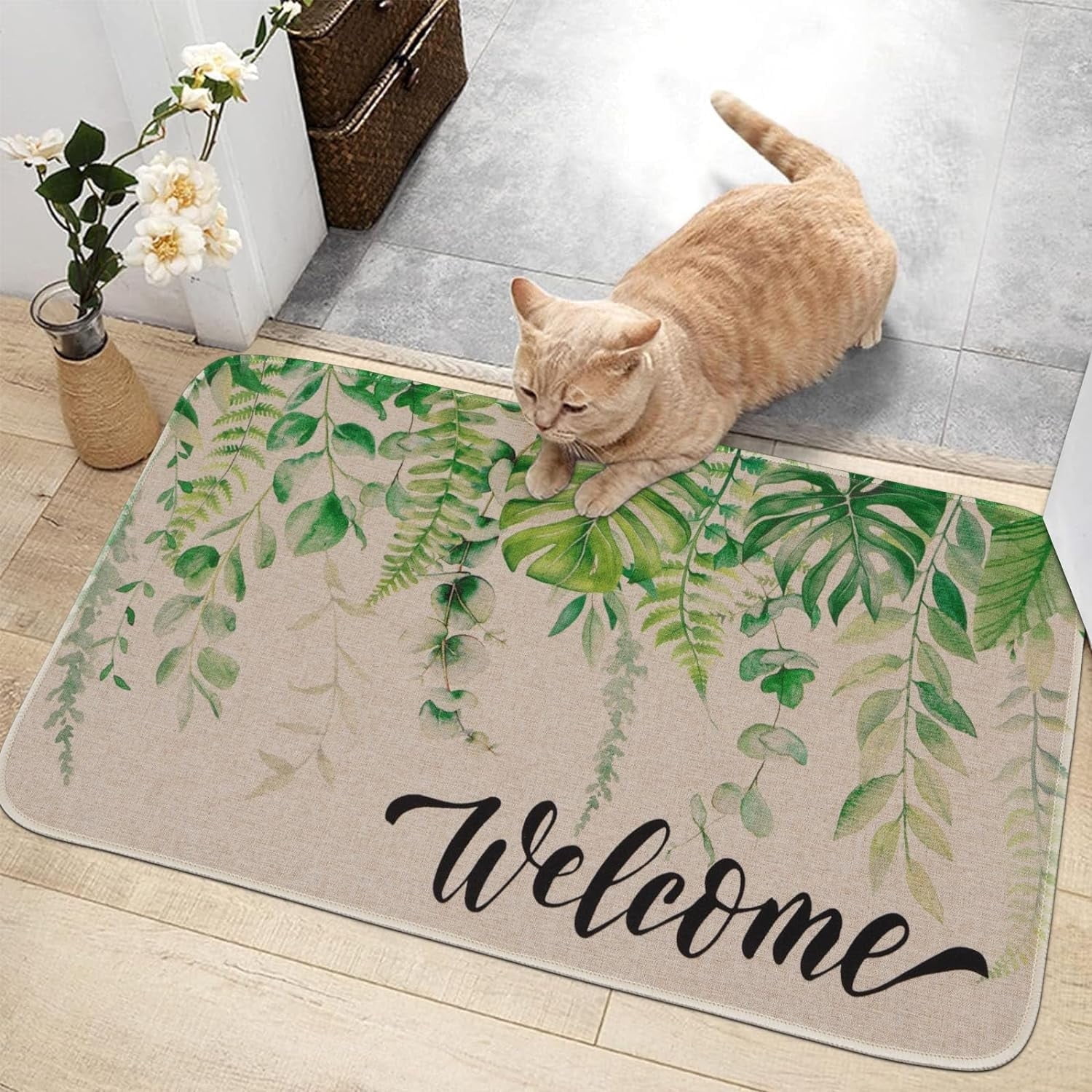 BLEUM CADE Spring Welcome Mat Summer Doormat Low profile Outdoor Mat ...