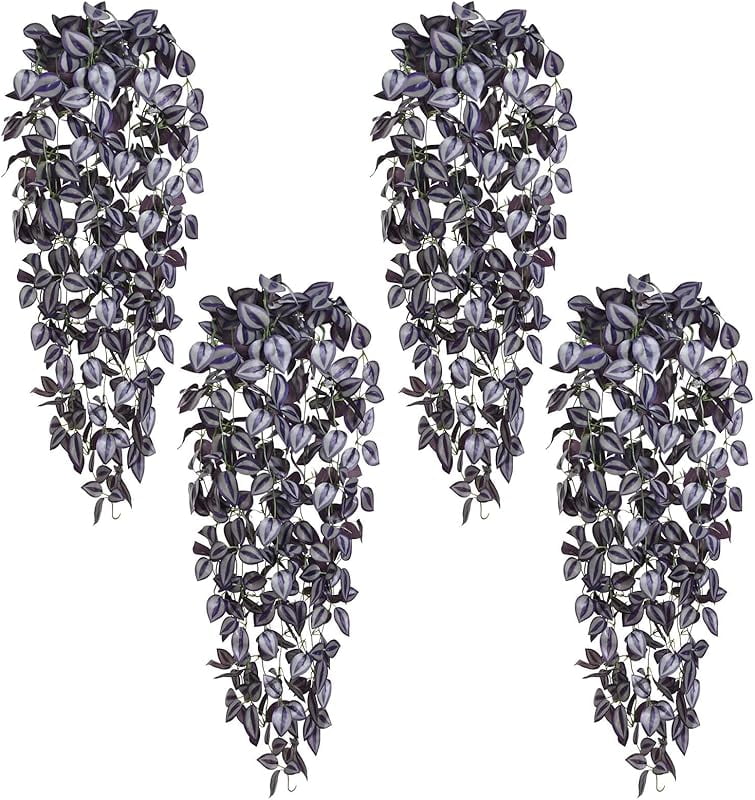 BLEUM CADE Fake Hanging Plants, 2pcs Artificial Hanging Plant, Faux ...