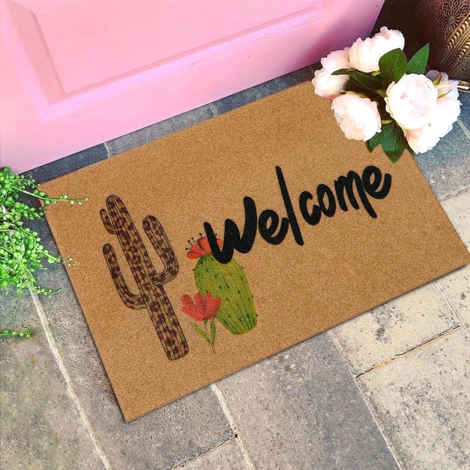 BLEUM CADE Fall Coir Door Mat for Outside Entry ,Welcome Outdoor ...
