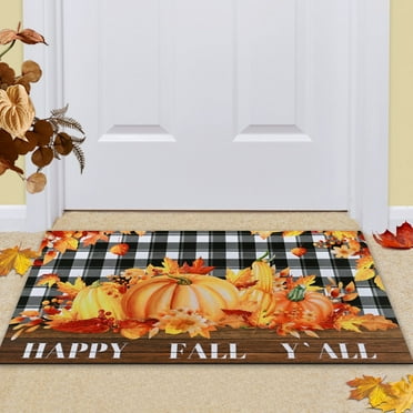 BLEUM CADE 18x30 Inch Sun Floral Welcome Floor Mat with Non-Slip ...