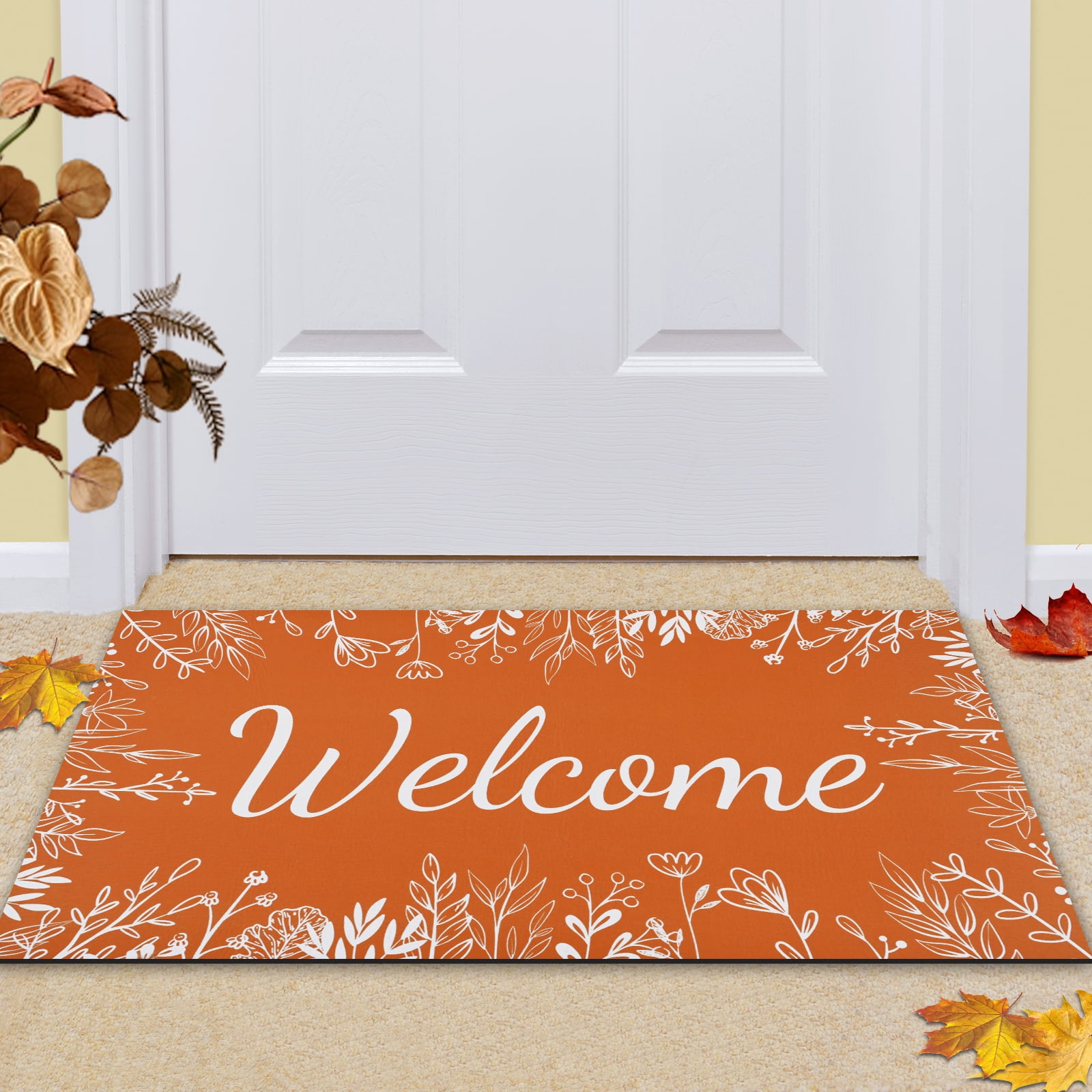 Bleum Cade Fall Welcome Mats For Outside Entrance Doormat Outdoor Thanksgiving Front Door Mats