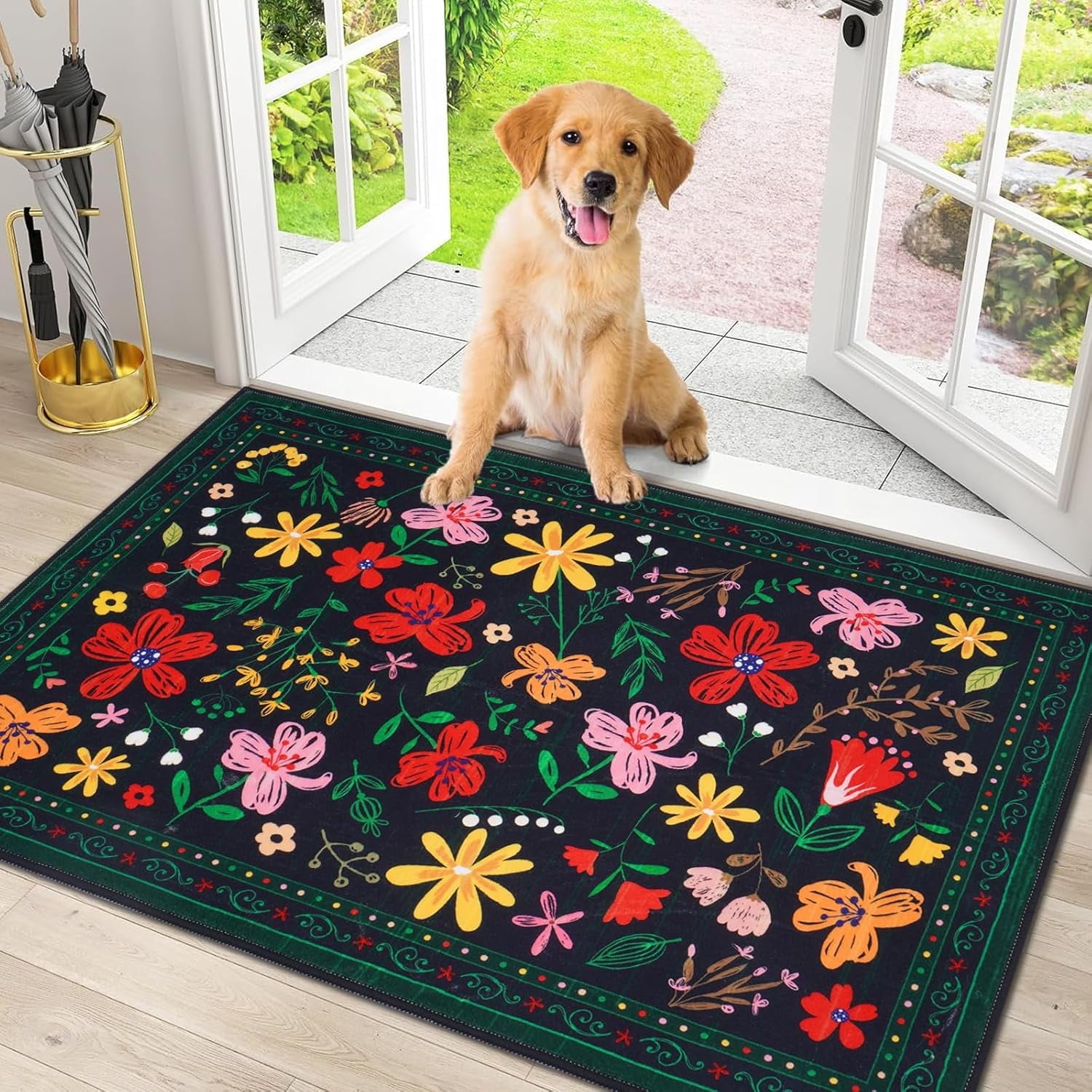 BLEUM CADE Indoor Door Mat, Entrance Mat 2x3 Machine Washable Non Slip ...