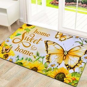 "Waipfaru 18""x30"" Floral Doormat - Antislip Welcome Mat for Indoor ...