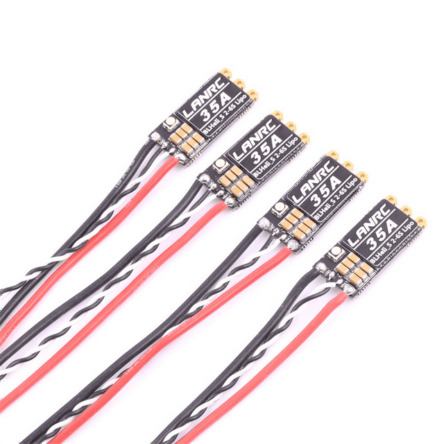 BLHeli S 2-6S Lipo 35A Brushless ESC Built-in Programmable RGB LED D ...