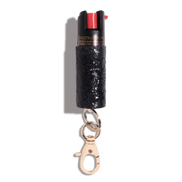 SABRE Red Pepper Spray, Police Strength, Pink Key Ring with 25 Bursts ...