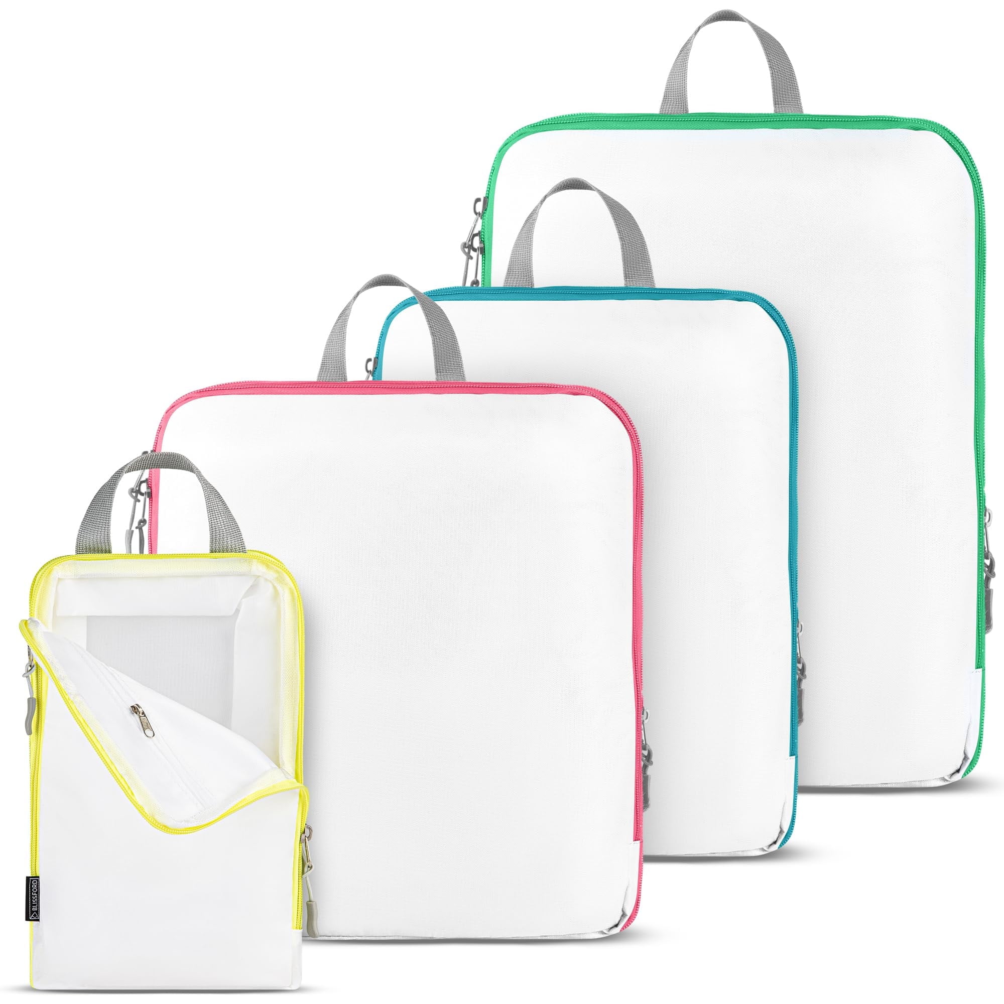 BLISSFORD Compression Packing Cubes for Travel Packing Cubes for ...